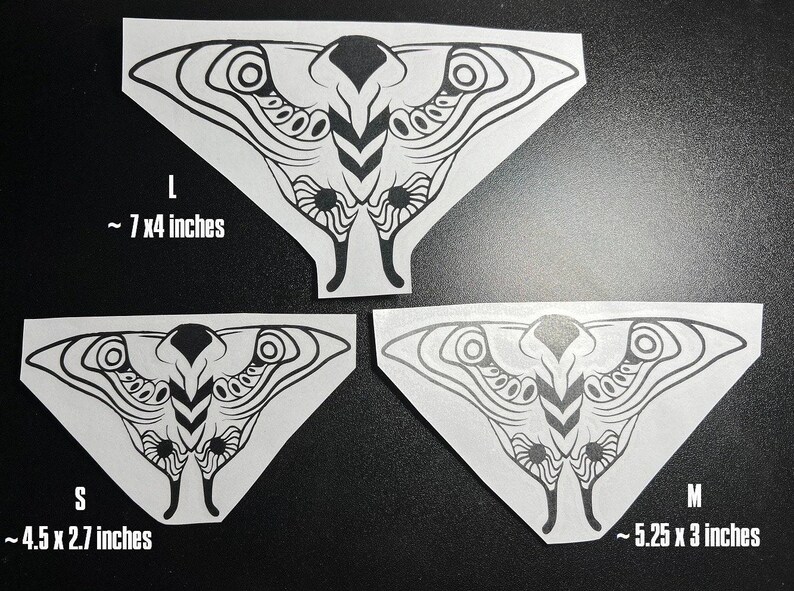 Ellie’s Moth Tattoo Vinyl Decal - Etsy