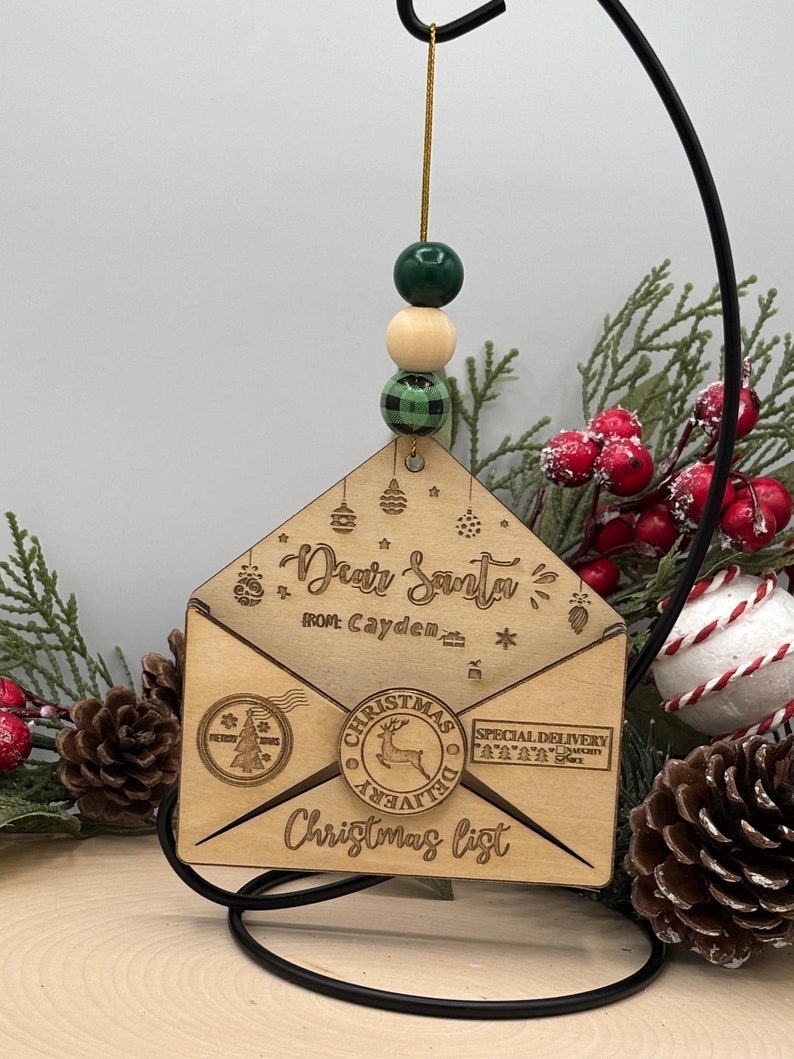 Personalized Reindeer Christmas Ornament, Custom Christmas Ornament ...