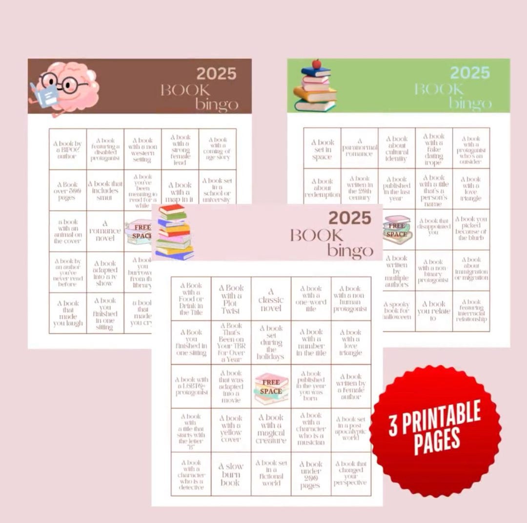 Book Bingo Challenges, Book Bingo for Adults & Kids, Book Challenge ...