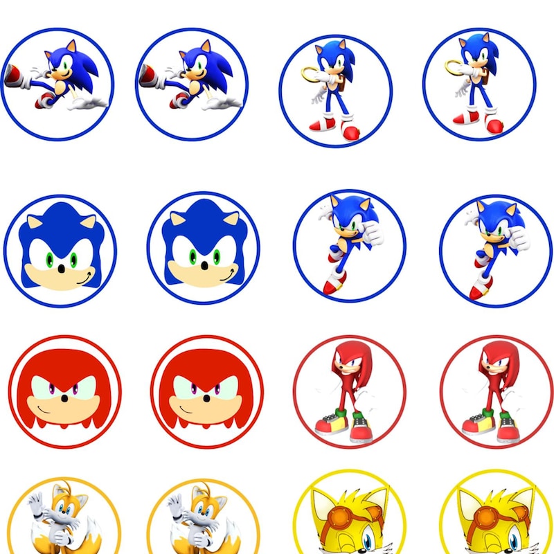 Sonic 2 Inch Stickers - Etsy UK