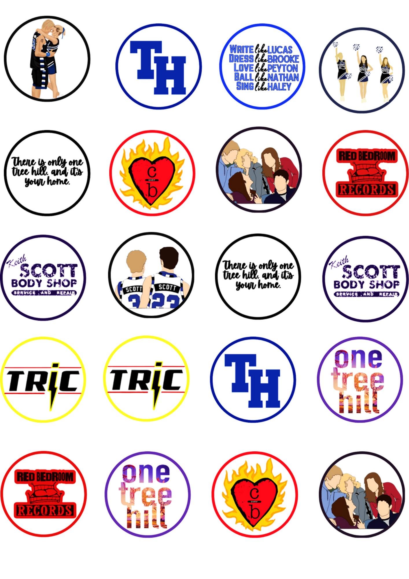 20 One Tree Hill Stickers / Vinyl Stickers / Holographic Stickers ...