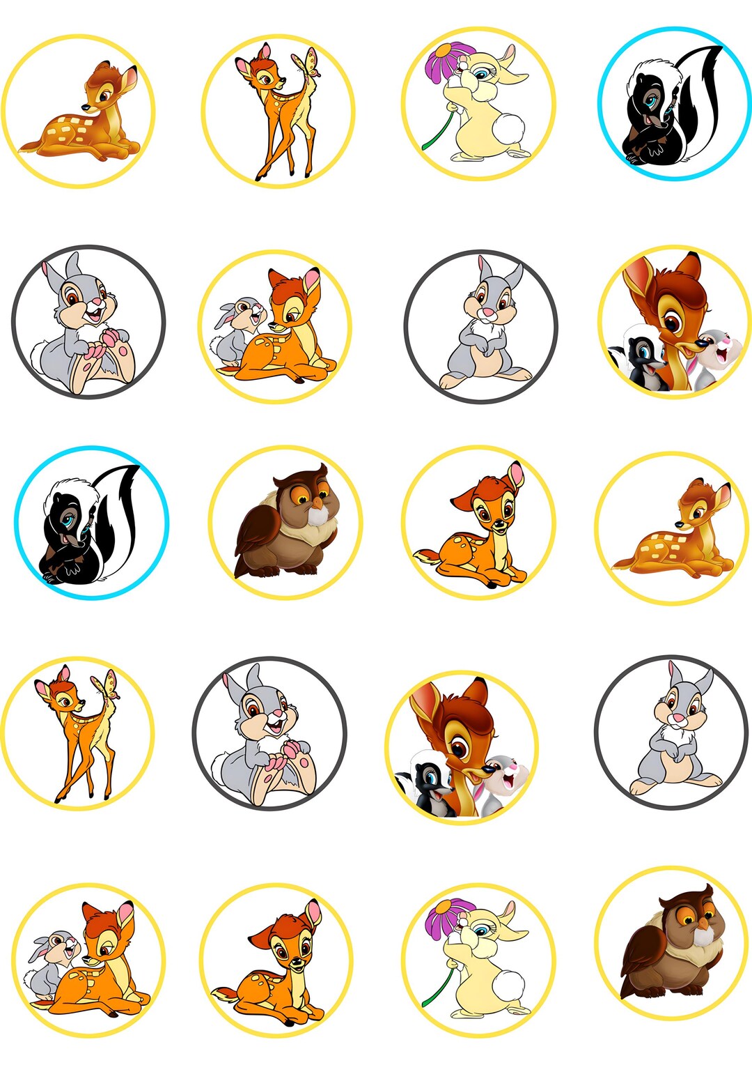 20 Bambi Stickers / Vinyl Stickers / Holographic Stickers / Waterproof ...