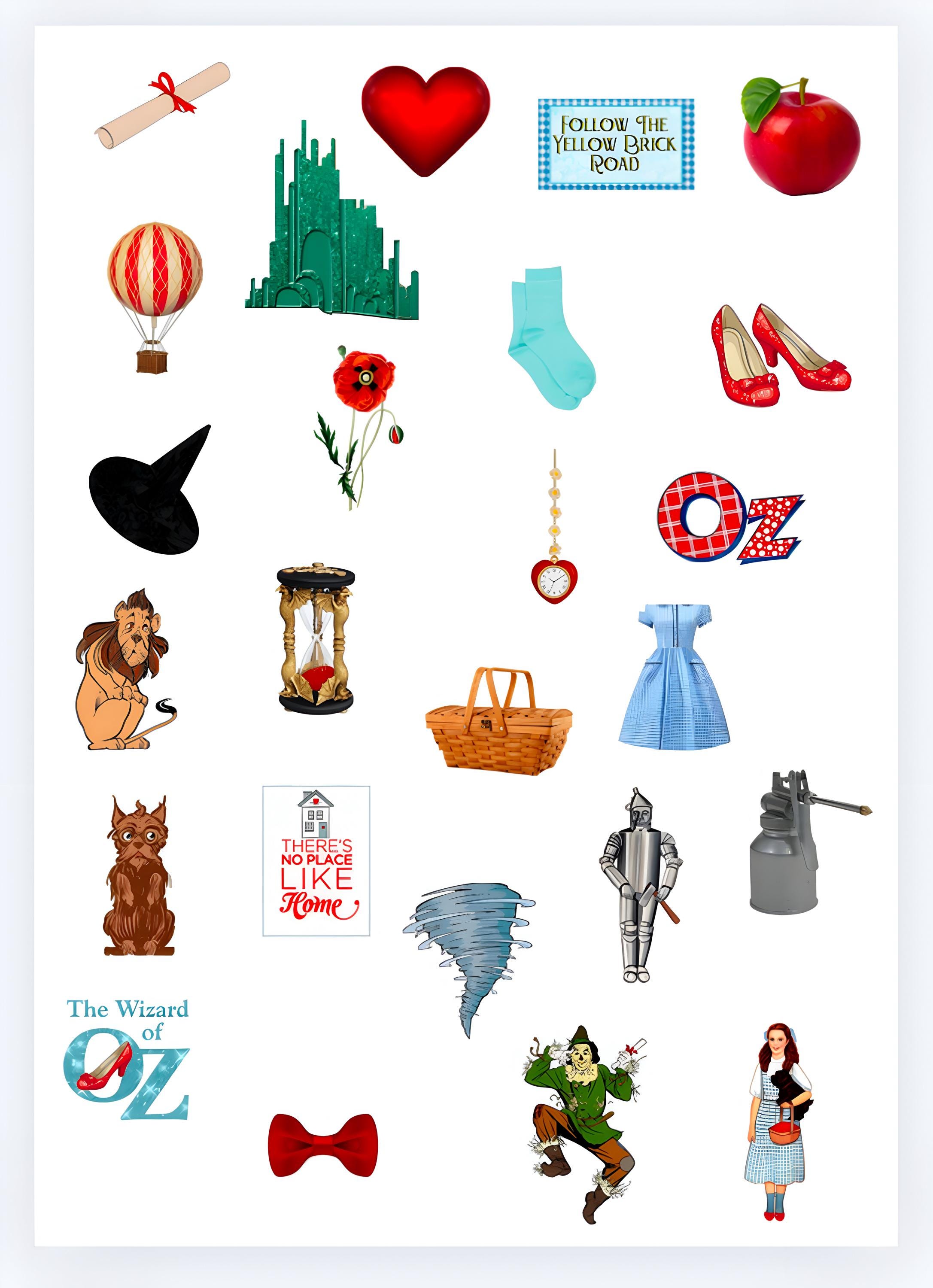 Wizard of Oz Stickers / Vinyl Stickers / Holographic Stickers ...