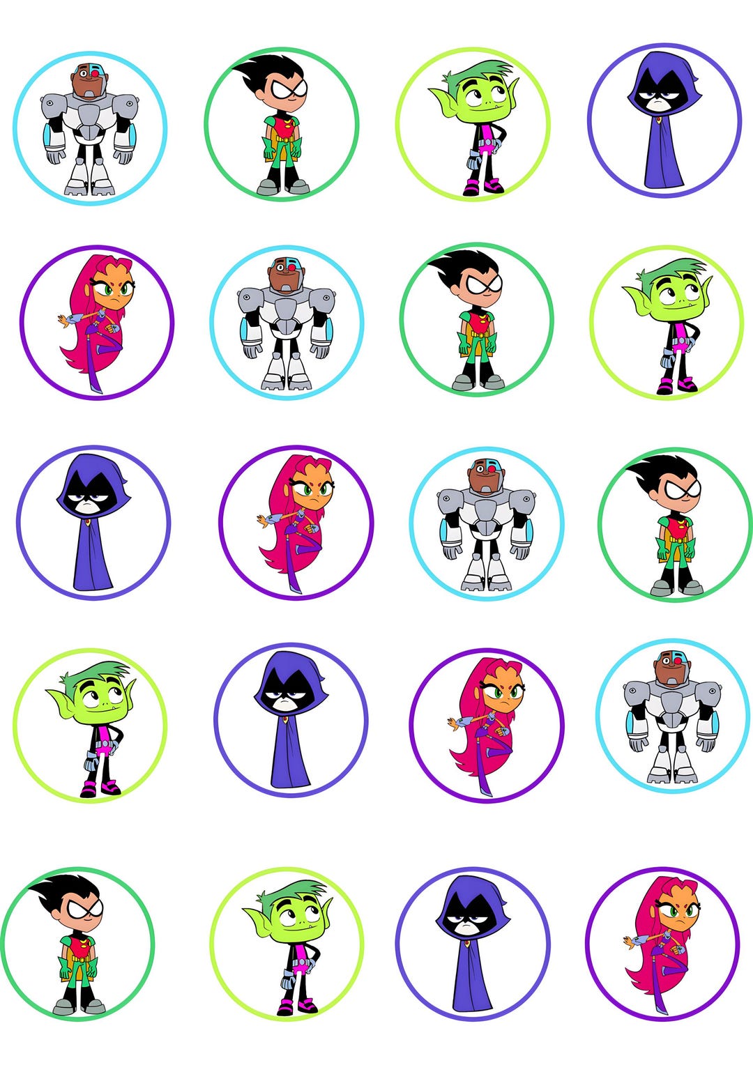 20 Teen Titans Go Stickers / Vinyl Stickers / Holographic Stickers ...