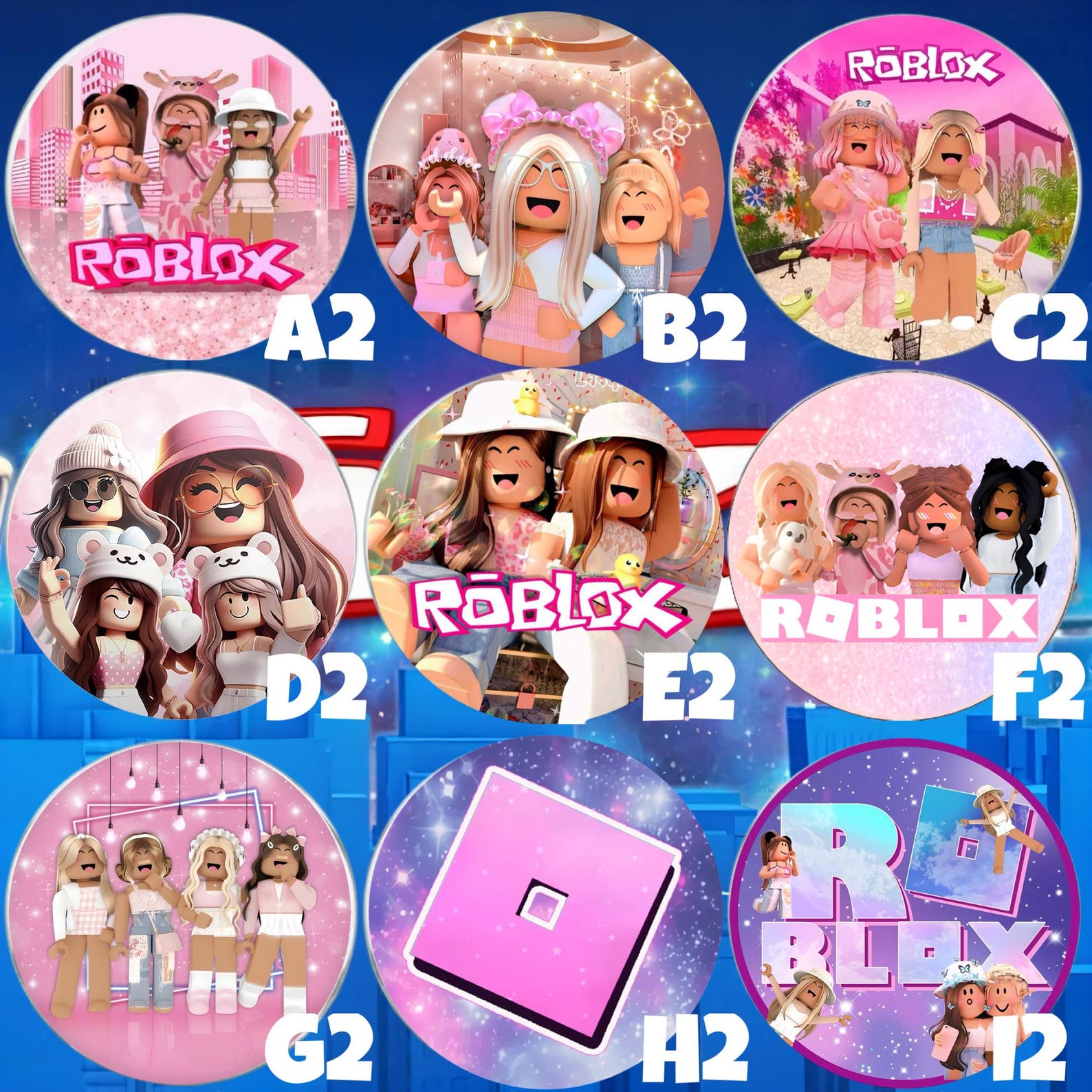 Roblox Girls Pin / Shoe Charm / Keyring / Magnet - Etsy