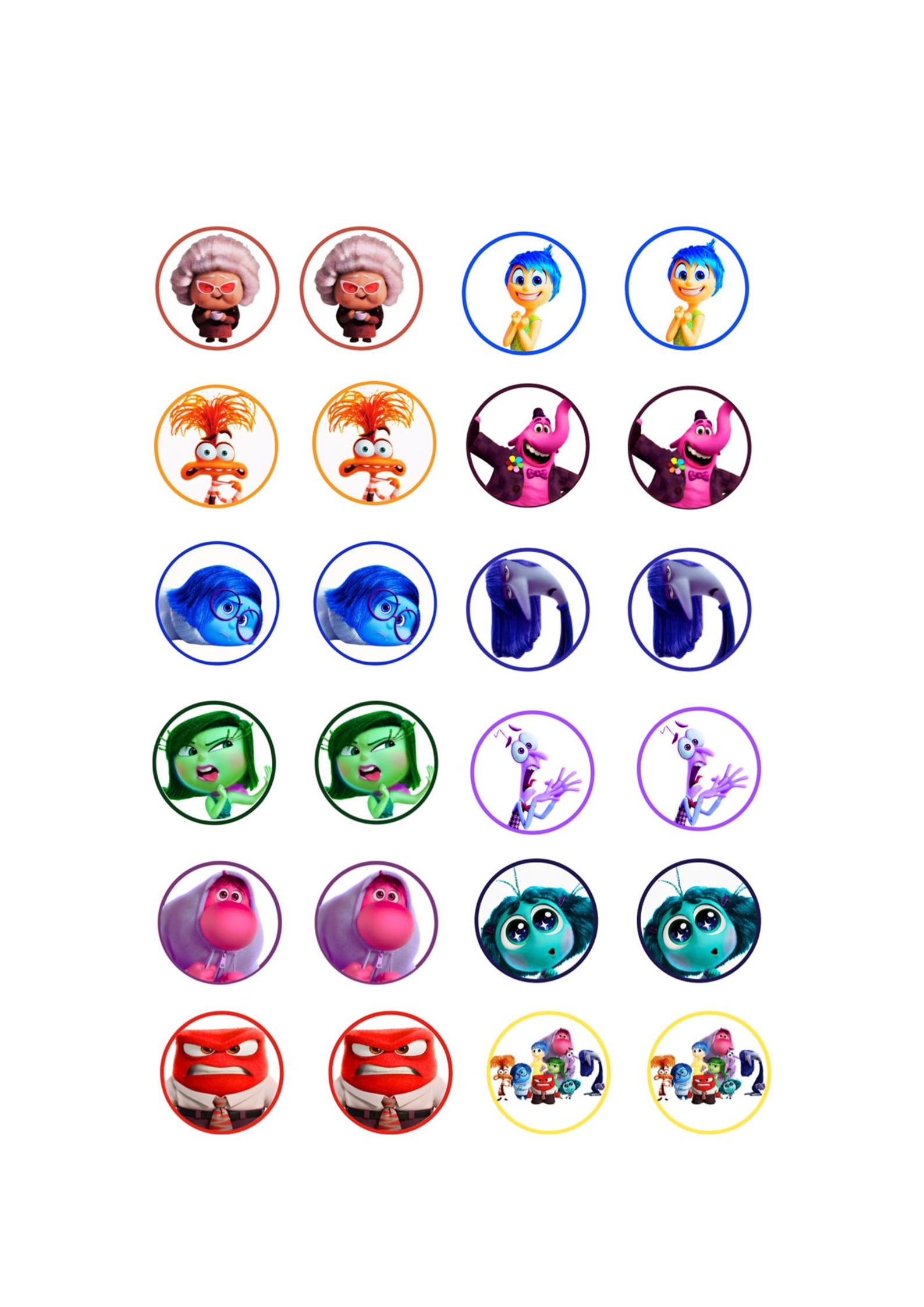 24 Inside Out Stickers / Vinyl Stickers / Holographic Stickers / Inside ...