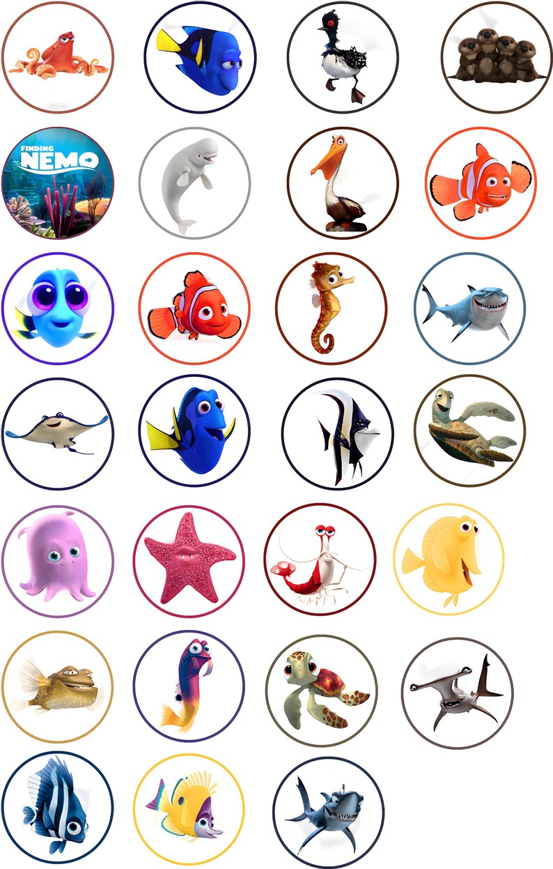27 Finding Nemo Stickers / Vinyl Stickers / Holographic Stickers ...
