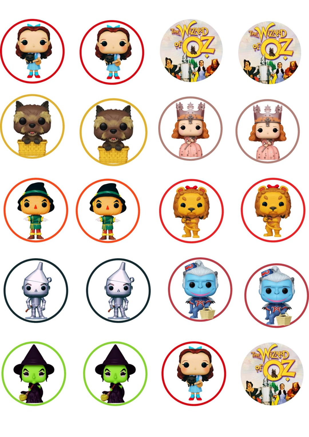 20 Wizard of Oz Stickers / Vinyl Stickers / Holographic Stickers ...
