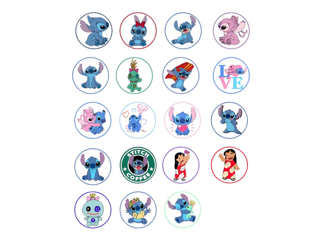 19 Stitch Stickers / Vinyl Stickers / Holographic Stickers / Waterproof ...