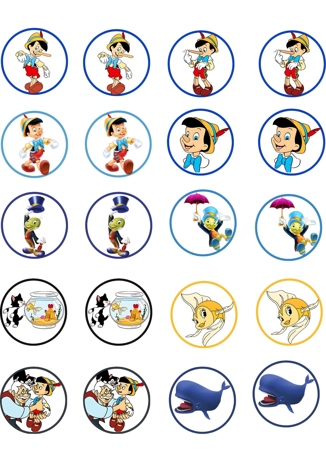 Pinocchio Stickers / Vinyl Stickers / Holographic Stickers / Waterproof ...