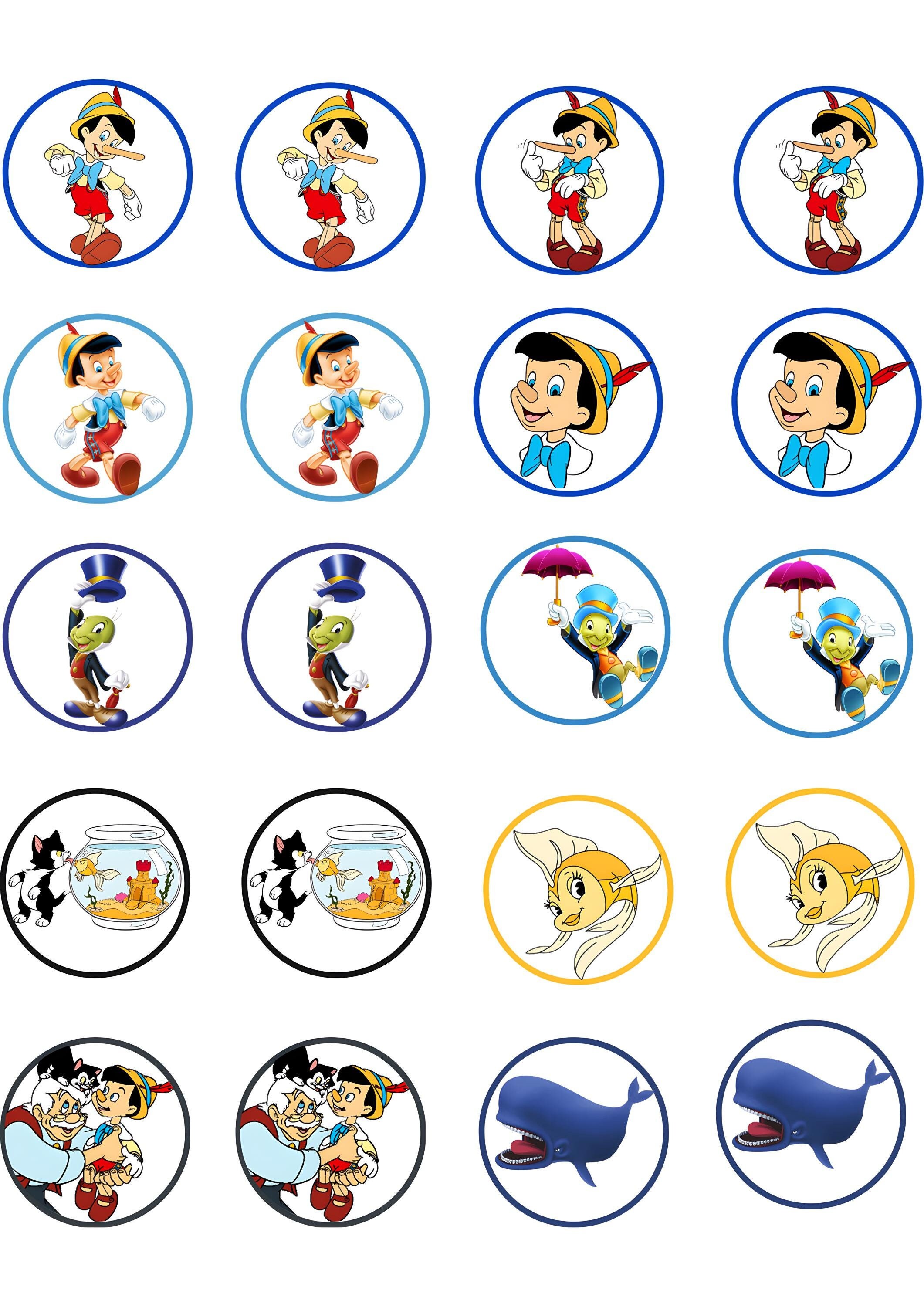 20 Pinocchio Stickers / Vinyl Stickers / Holographic Stickers ...