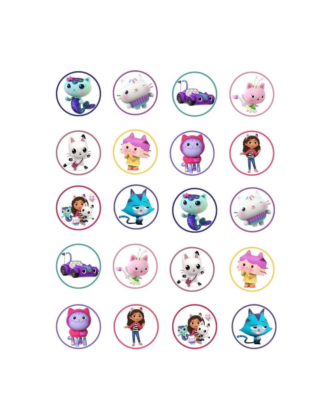 20 Gabbys Stickers / Vinyl Stickers / Holographic Stickers / Waterproof ...