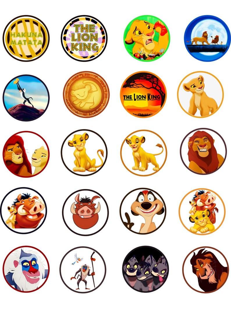 20 Lion King Stickers / Vinyl Stickers / Holographic Stickers ...