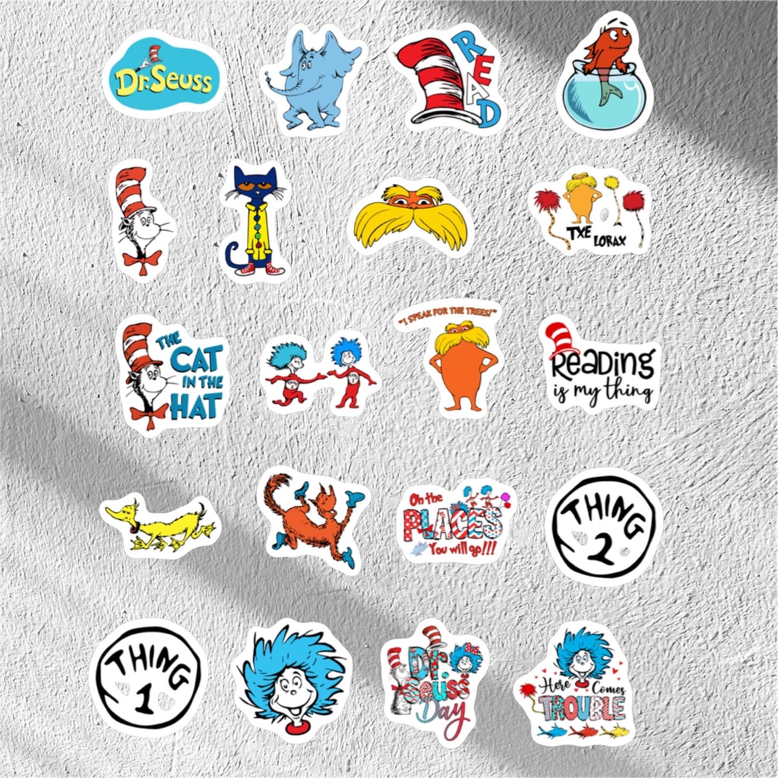 20 Dr Seuss Stickers / Vinyl Stickers / Holographic Stickers ...