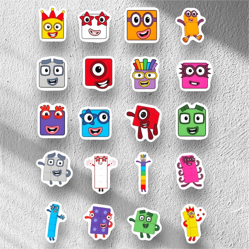 Numberblocks Stickers - Etsy
