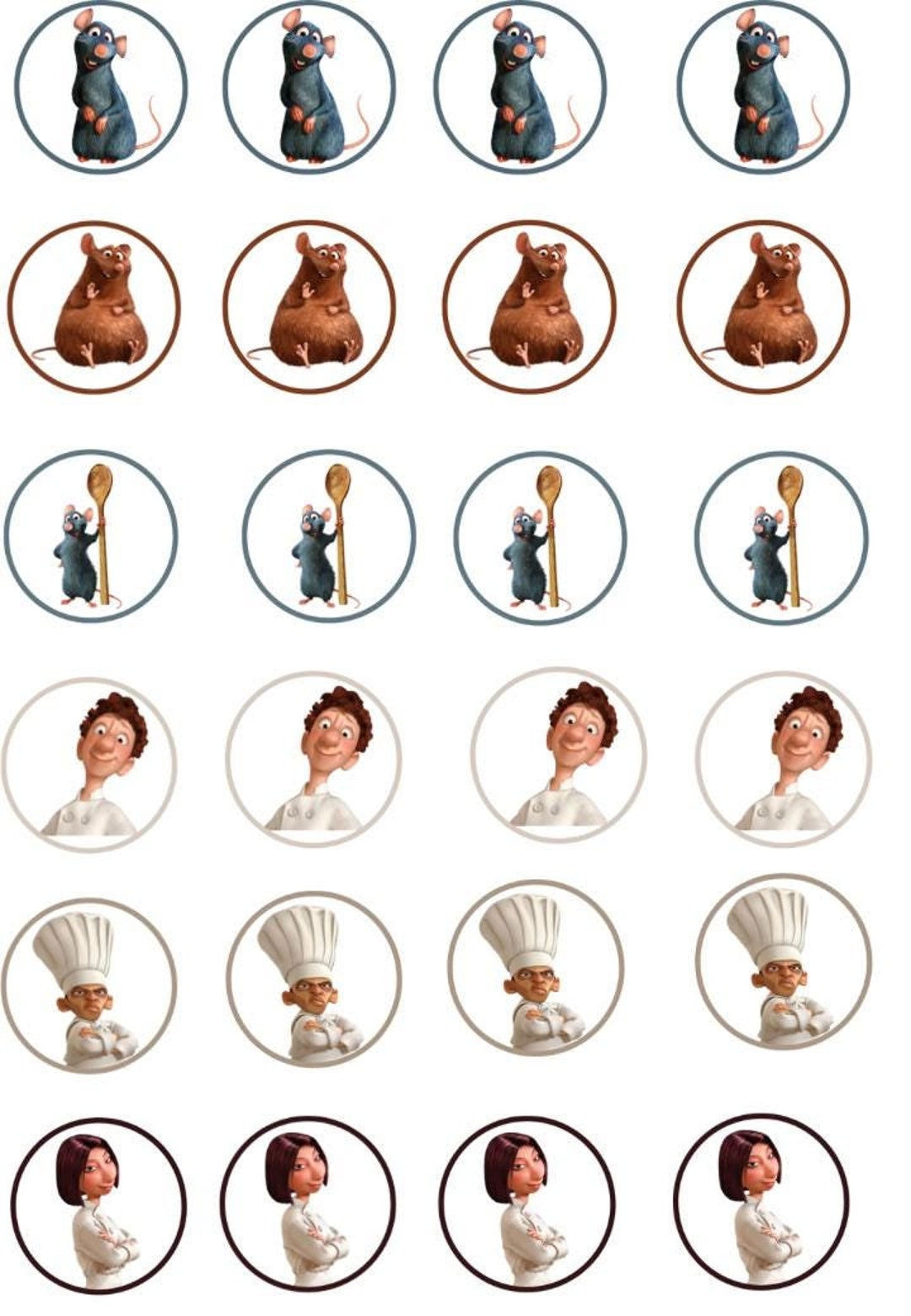 24 Ratatouille Stickers / Vinyl Stickers / Holographic Stickers ...