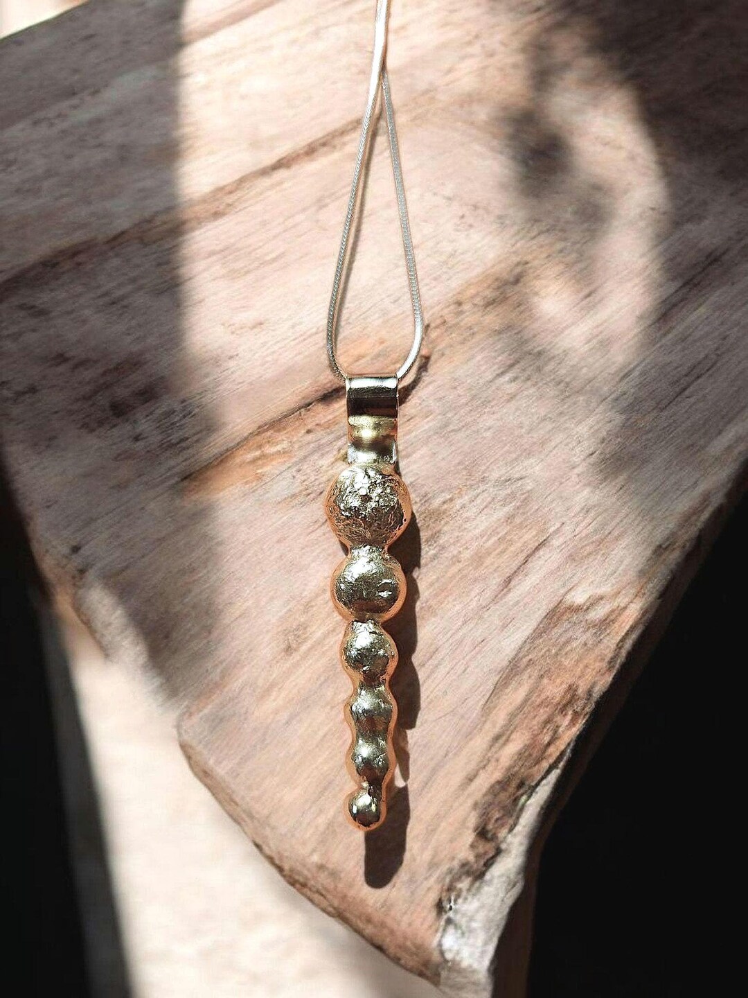 Silver Drip Pendant, Sensory, Stress Relief Jewelry - Etsy