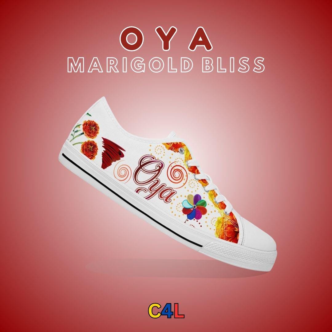 Orisha Oya Marigold Bliss Sneaker. Santeria, Yoruba, Ifa Clothing. - Etsy