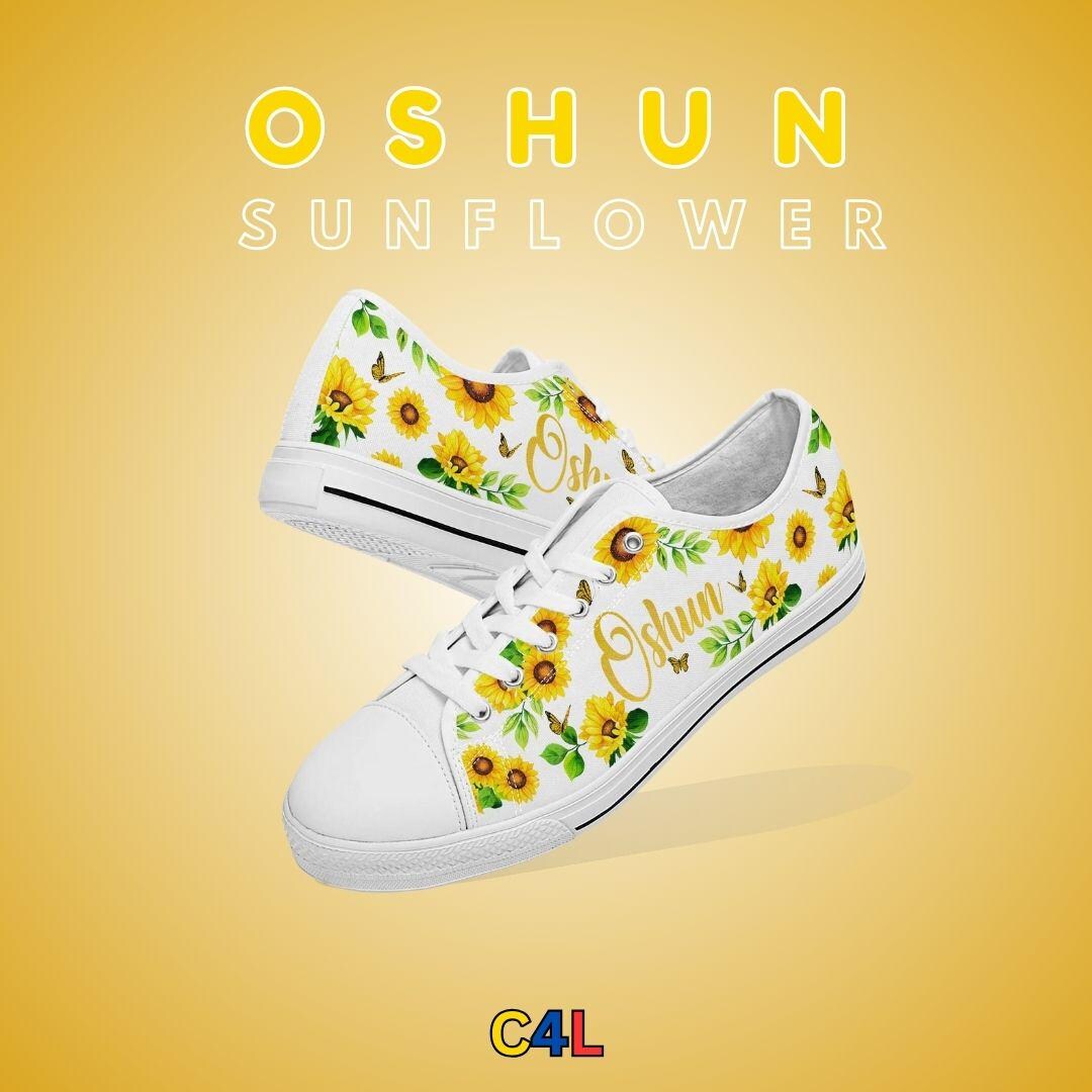 Orisha Oshun Sunflower Sneaker. Santeria, Yoruba, Ifa Clothing. - Etsy