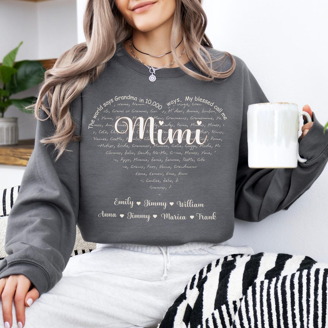 Custom Mimi Shirt With Grandkids Names, My Blessed Call Me Mimi ...