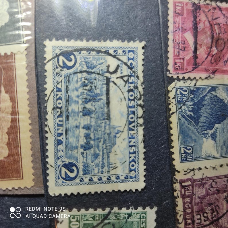 Czechoslovakia 2 Kr Prague Rare Stamp Unique Collector's Gift - Etsy