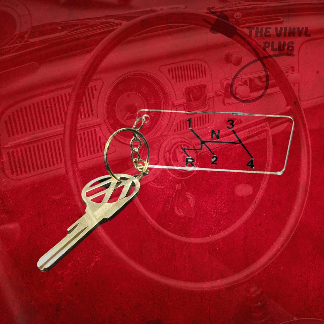 Volkswagen Shift Pattern Clear Keychain - Etsy