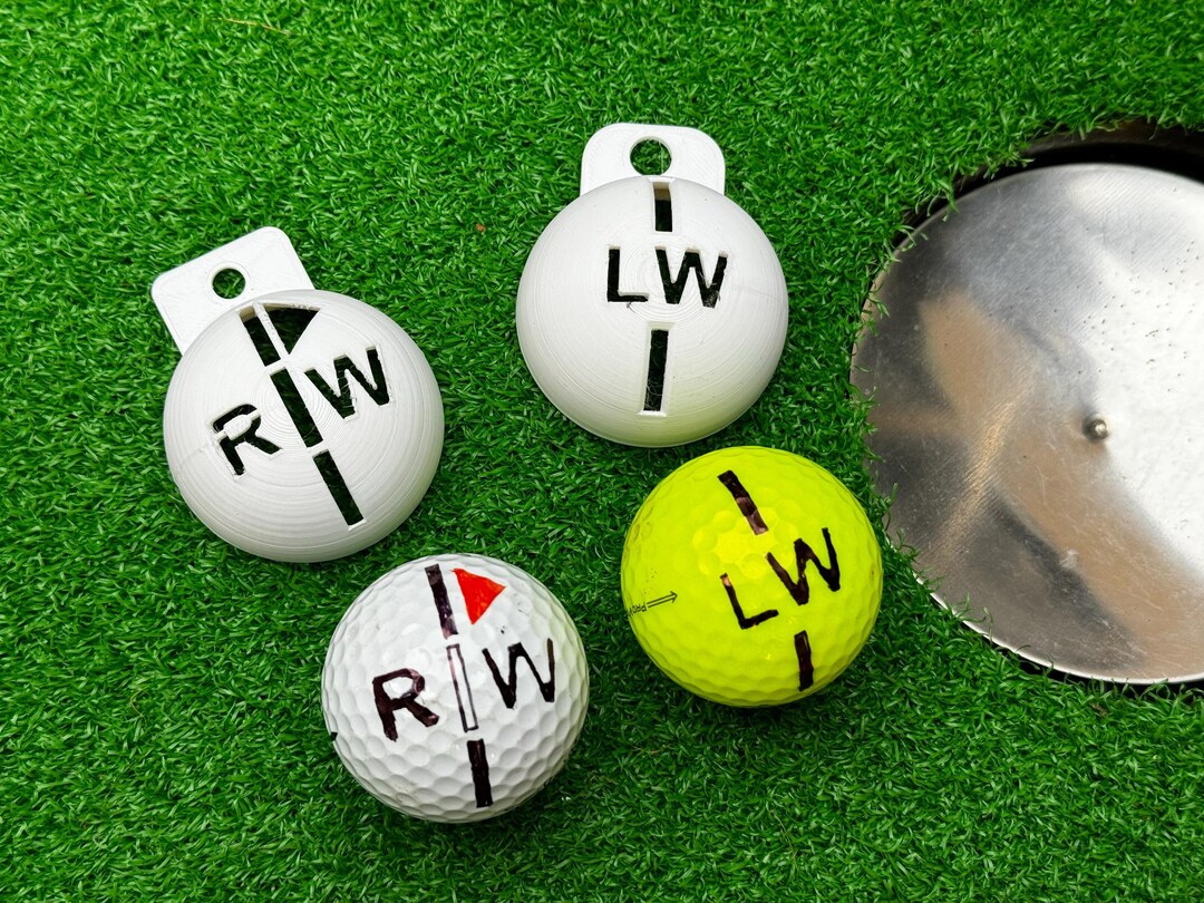 Personalised Golf Ball Stencil/golf/golf Ball/ball Marker/custom Golfer ...