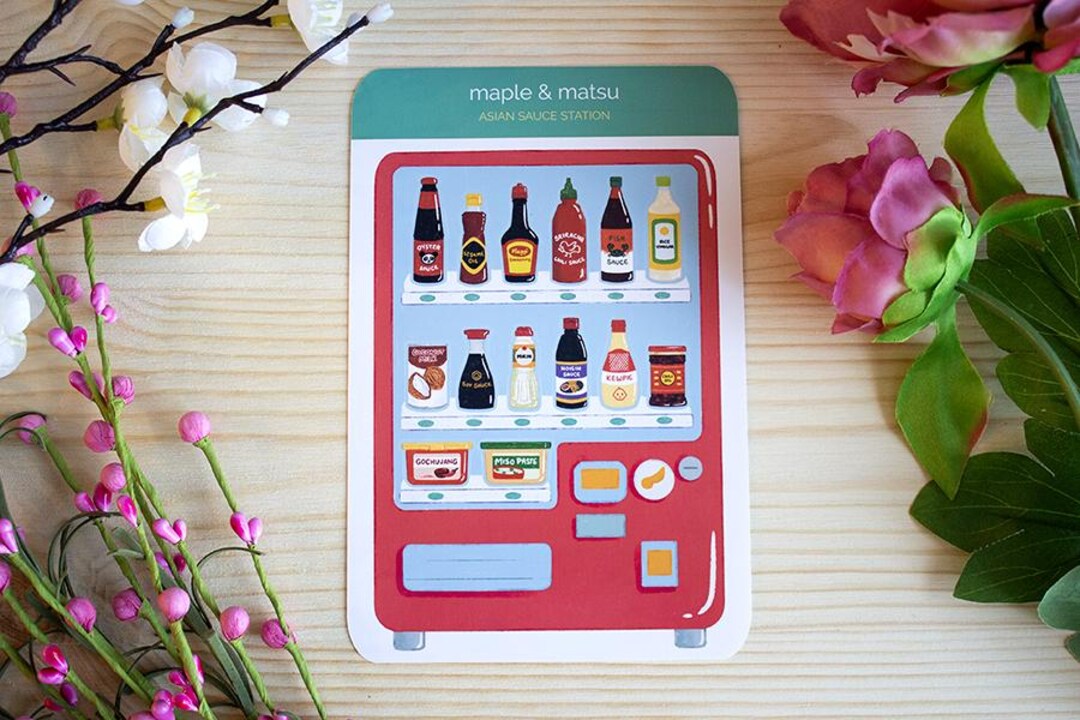 Asian Sauce Stickers Kawaii Food Sticker Sheet Japanese Meal Planner ...