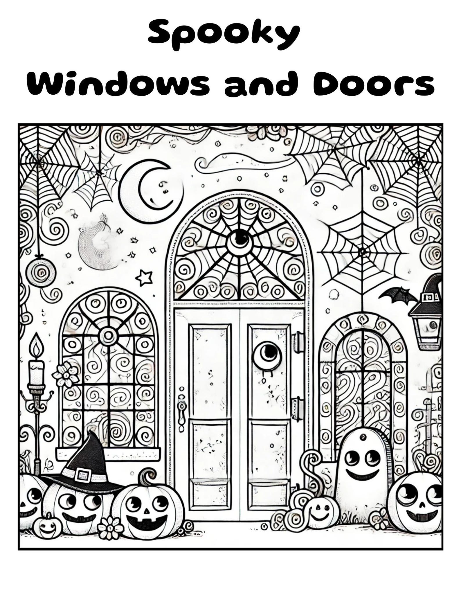 Halloween COLORING PAGES - 15 Pages (halloween Paper, Coloring Book) - Etsy