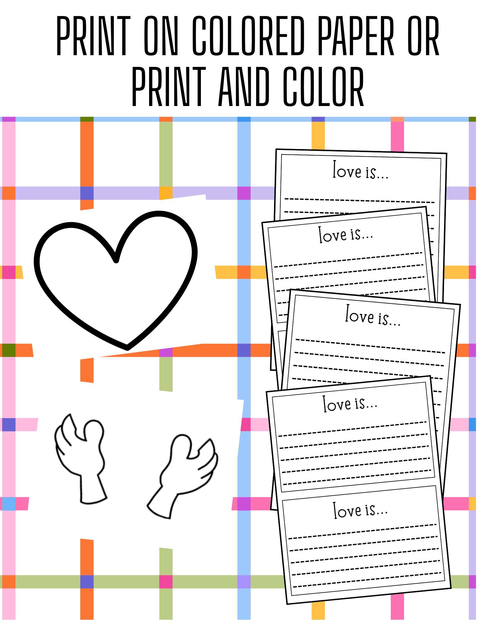 Valentine's Day Classroom Craft | Love Is... Writing Activity ...
