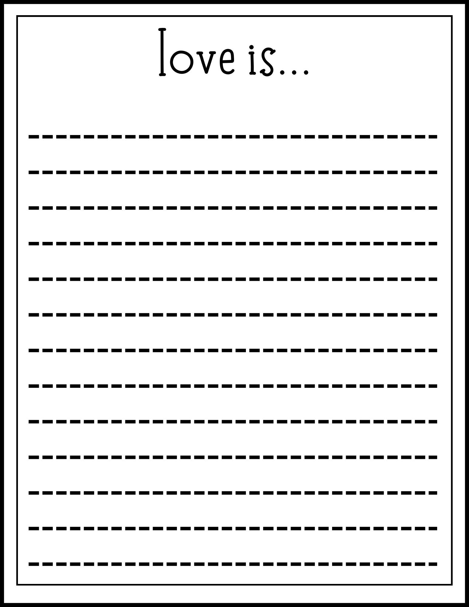 Valentine's Day Classroom Craft | Love Is... Writing Activity ...