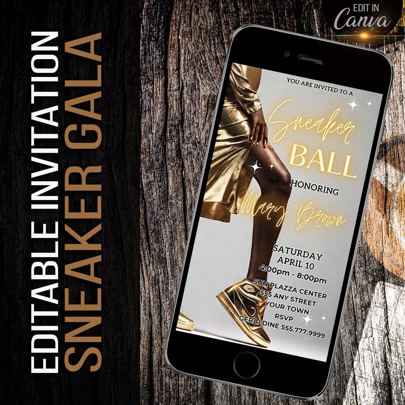 Sneaker Invitation - Etsy