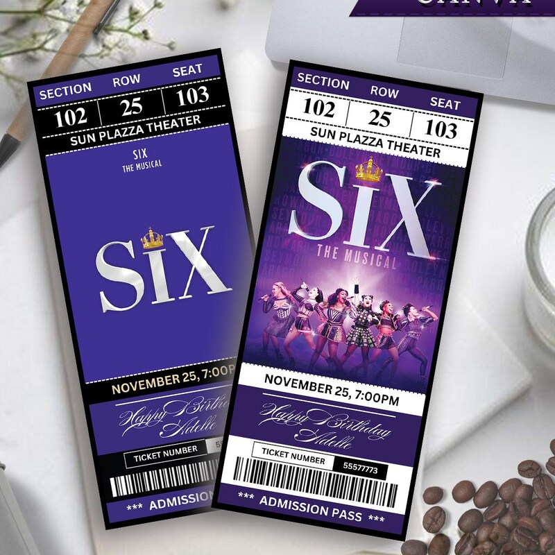Six Ticket - Etsy