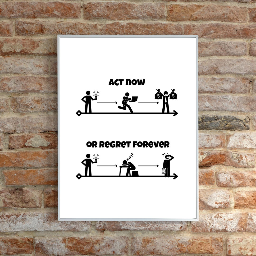 Study Room Motivational Poster Uplifting Message for Office Wall Decor ...