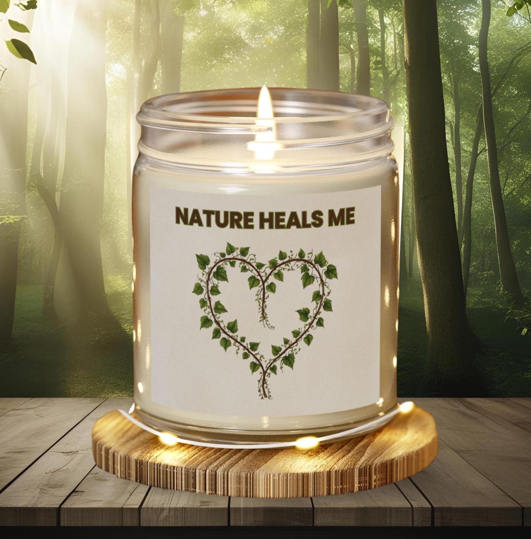Nature-heals, Nature Person Candle, Care-self Candle, Nature Inspired ...