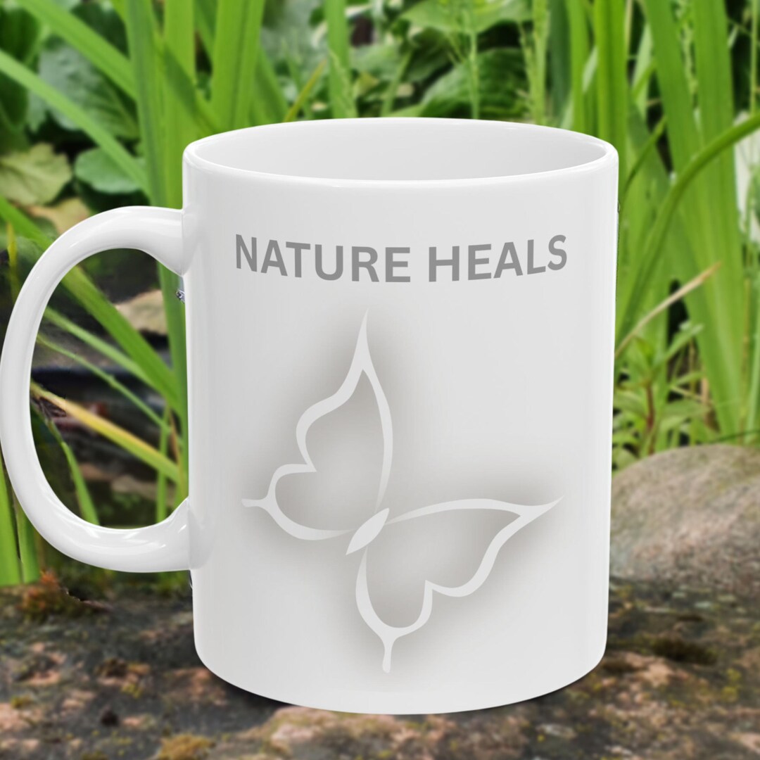 Nature Heals Butterfly Mug: Calming Self-care Gift - Etsy
