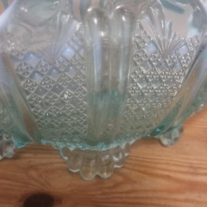 Thomas Davidson Blue Opalescent Pearline Glass Richelieu Posy Basket ...