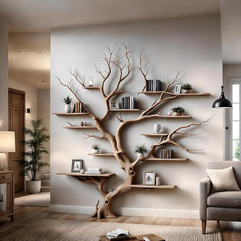 Tree Bookshelf - Etsy