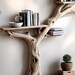 Branch-shaped Bookshelf Where Art Meets Nature, Creating a Cozy Living ...