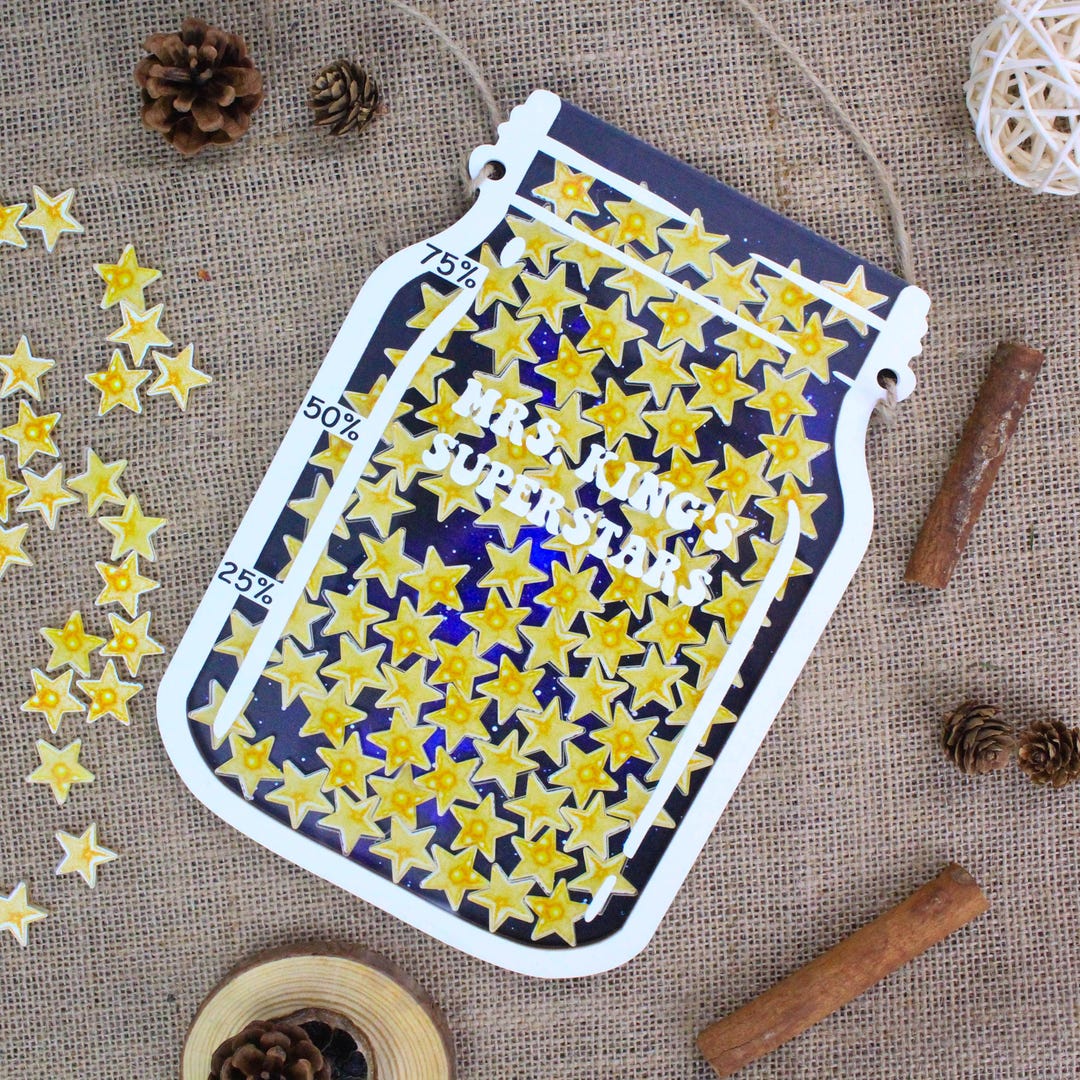 Personalized Star Reward Jar - Classroom Superstar Incentive Board ...