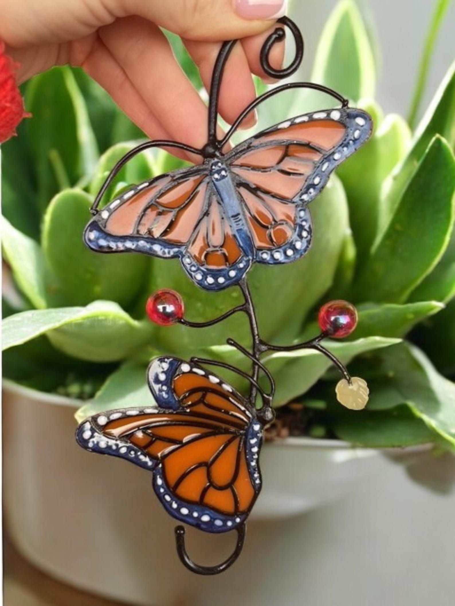 Resin Butterfly Suncatcher Luna Moth Butterfly Suncatcher, Window ...