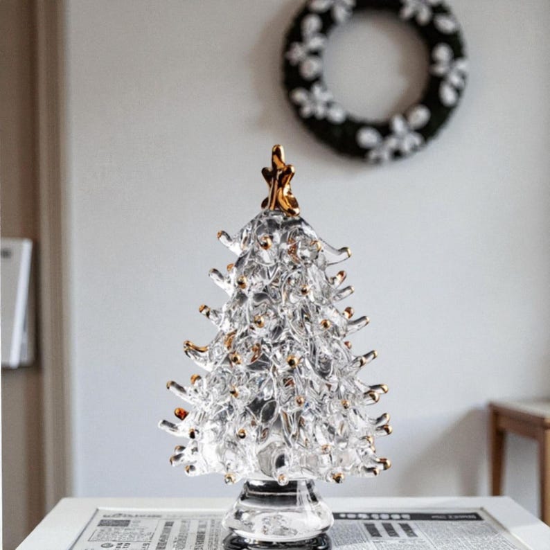Crystal Christmas Tree Home Decor Creative Artistic Collectible ...