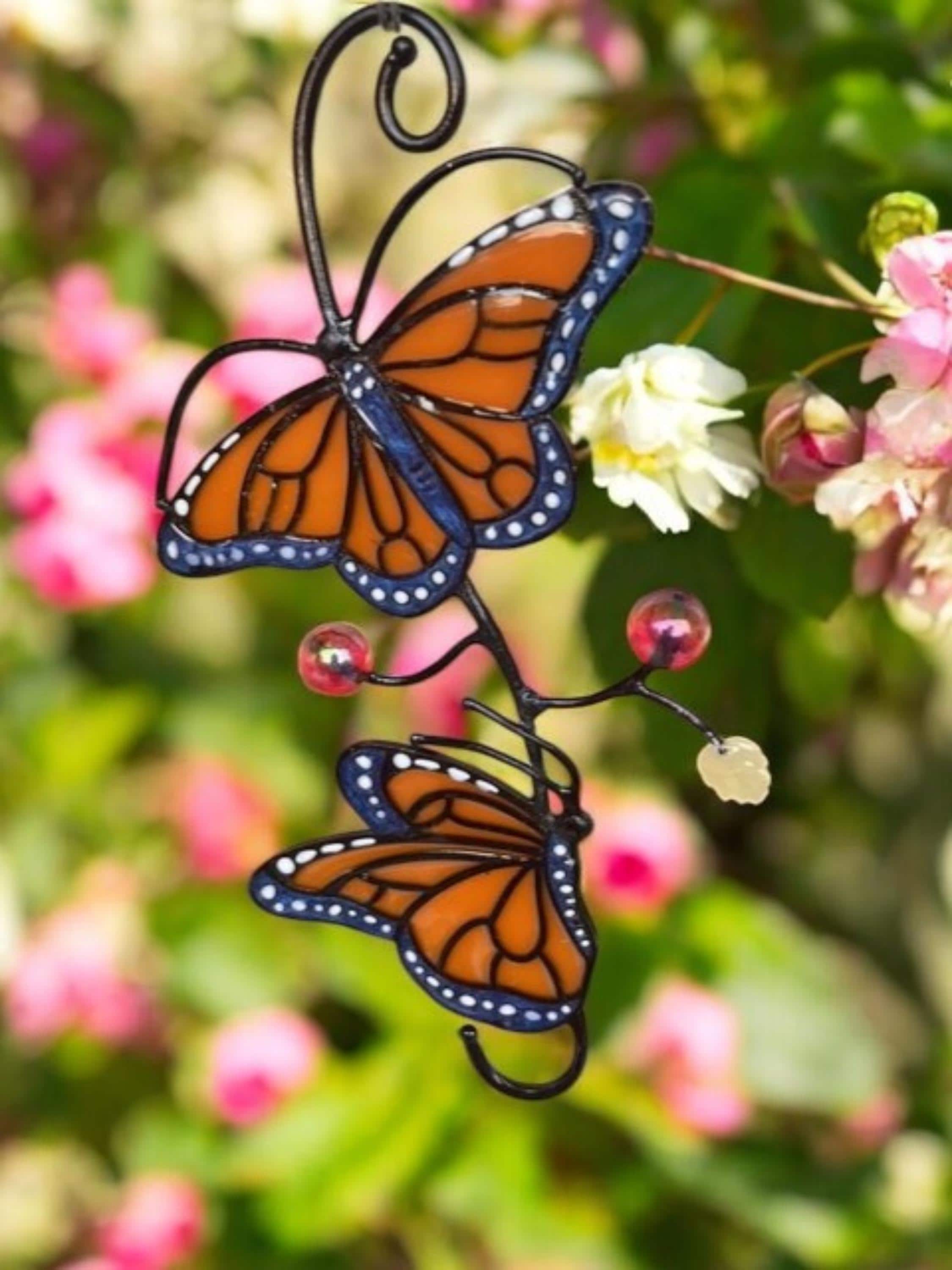 Resin Butterfly Suncatcher Luna Moth Butterfly Suncatcher, Window ...