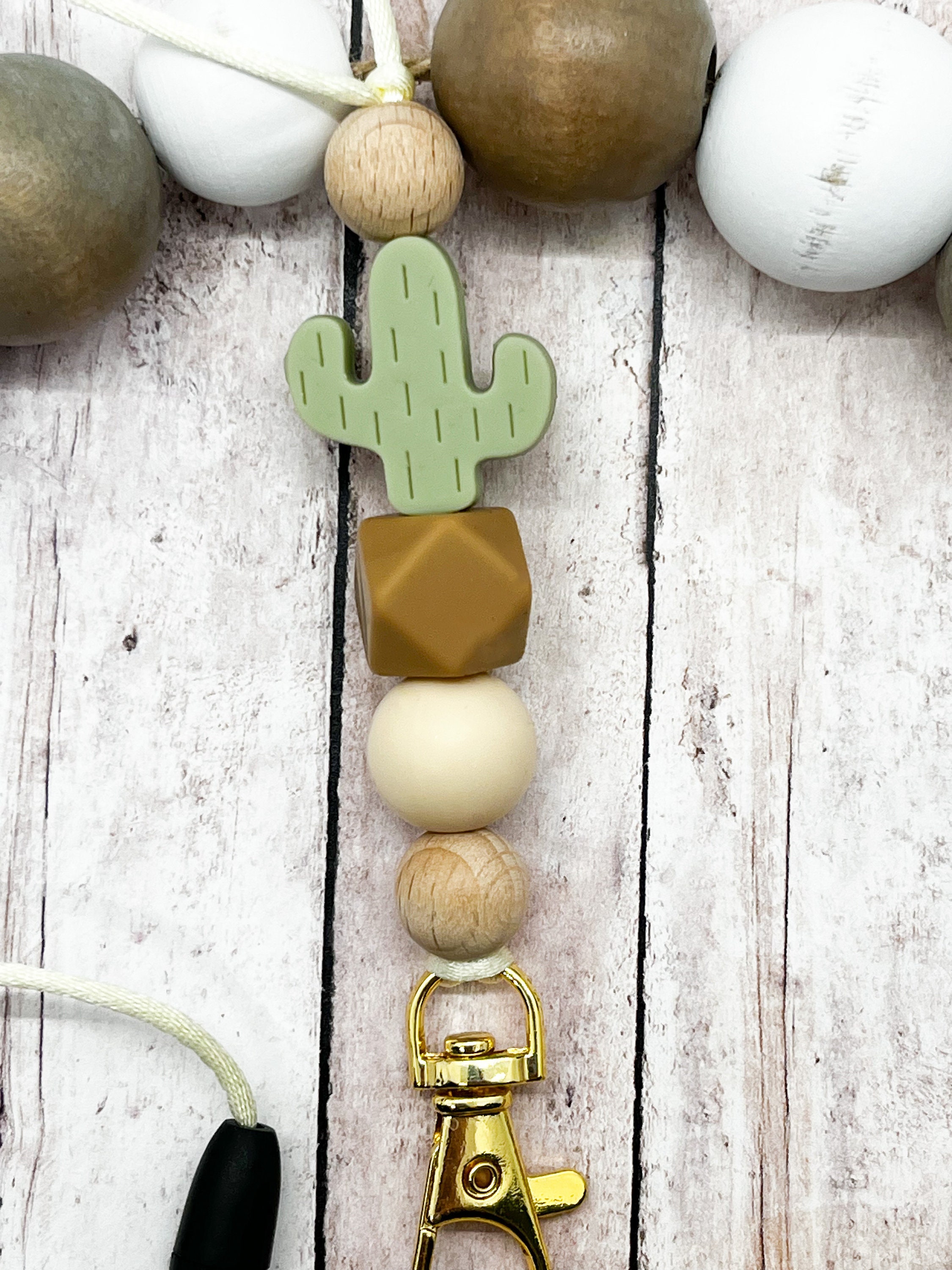 Cactus Breakaway Lanyard Green Teacher Lanyard Cruise Lanyard Silicone ...