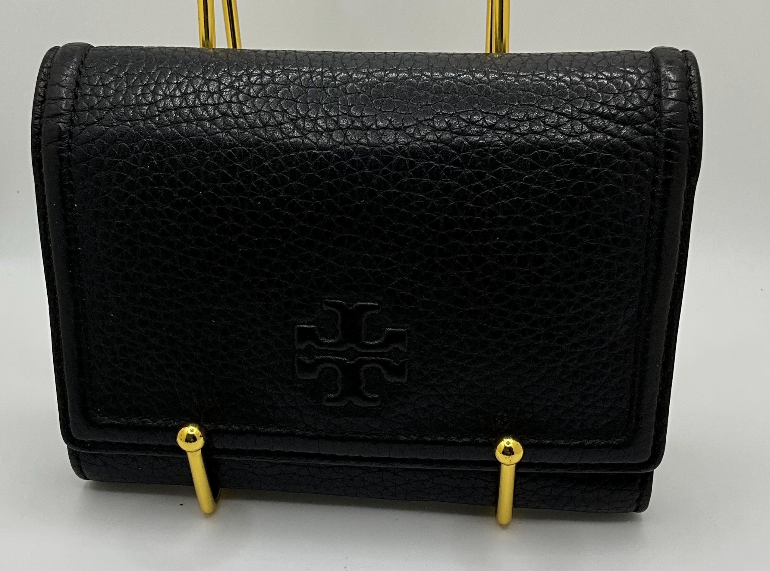 A Rare Beautiful Vintage Black Leather Tory Burch Snap Wallet - Etsy
