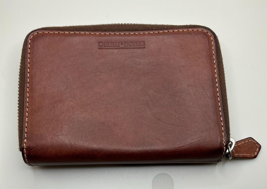 A Rare Vintage Dooney and Bourke Made in Italy Beautiful Brown Leather ...