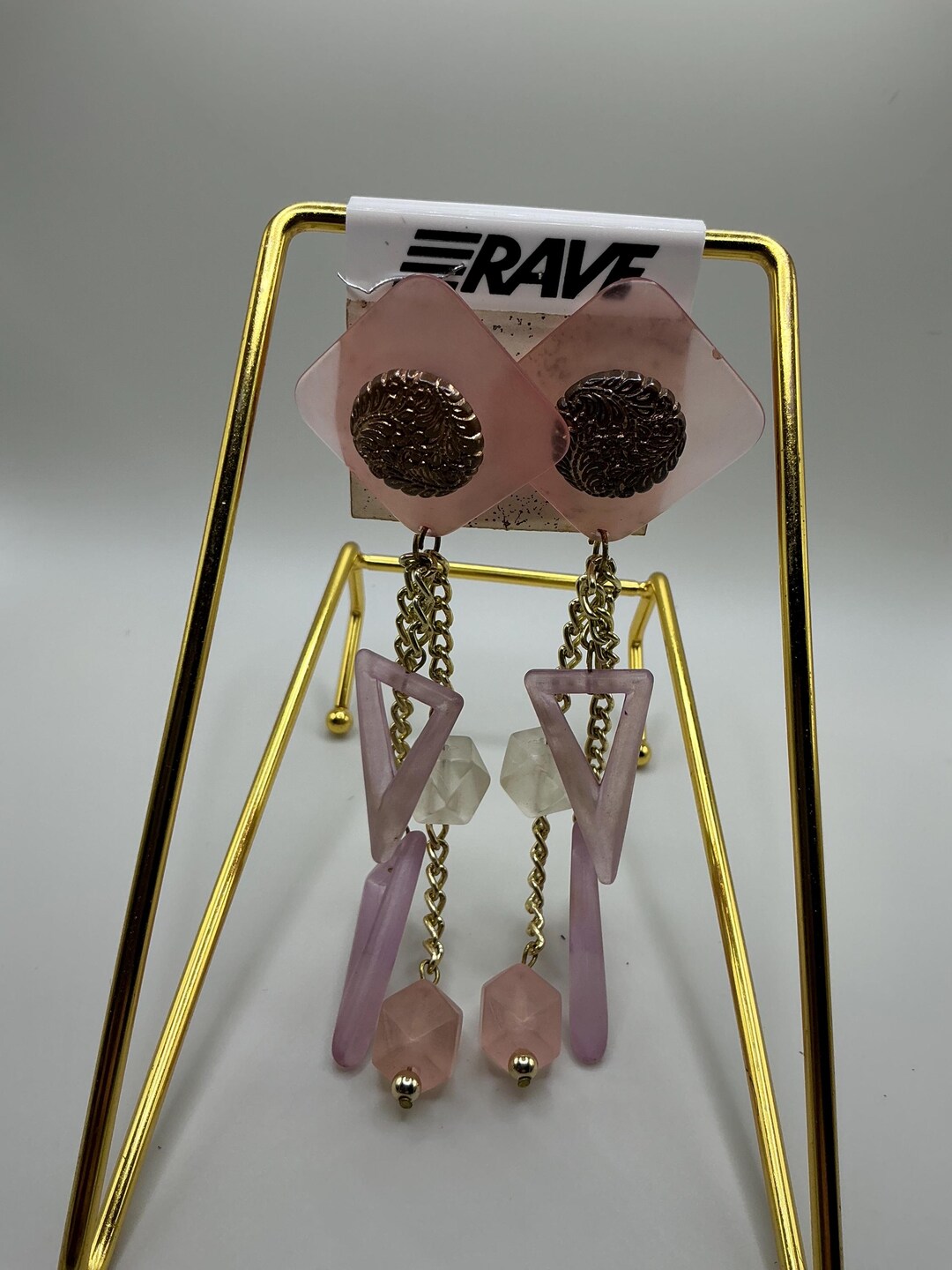 A Rare Vintage Pair of Rave Lightweight 80’s/90’s Dangle Pierced ...