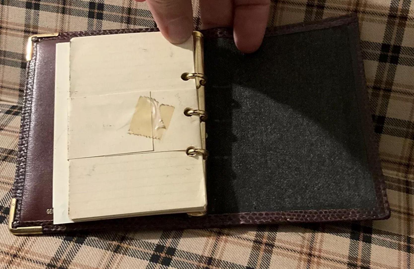 A Very Rare Beautiful Bosca Vintage Snakeskin Address Book Brown ...