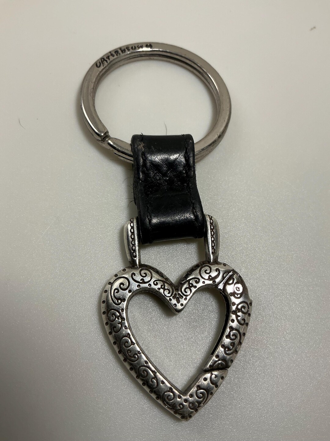 A Rare HTF Modern Vintage Brighton Leather Keychain Keyring Key Fob - Etsy