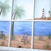 Painted Beach Window Beach Scene Window Old Window Art - Etsy